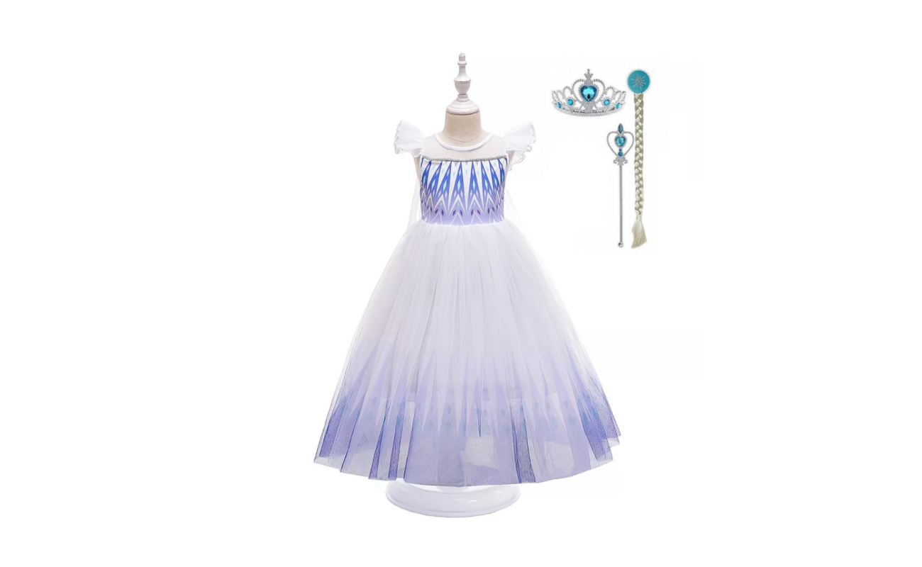 Costum carnaval fete Elsa model nou cu accesorii - PartyMax