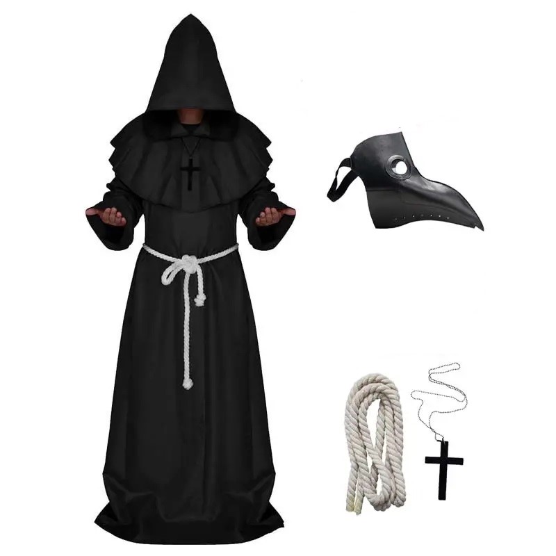 Costum carnaval adulti Doctor Ciuma cu masca - PartyMax